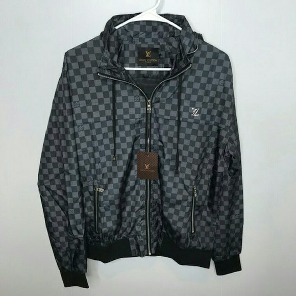 Jackets & Coats | Louis Vuitton Gray Windbreaker Jacket | Poshmark